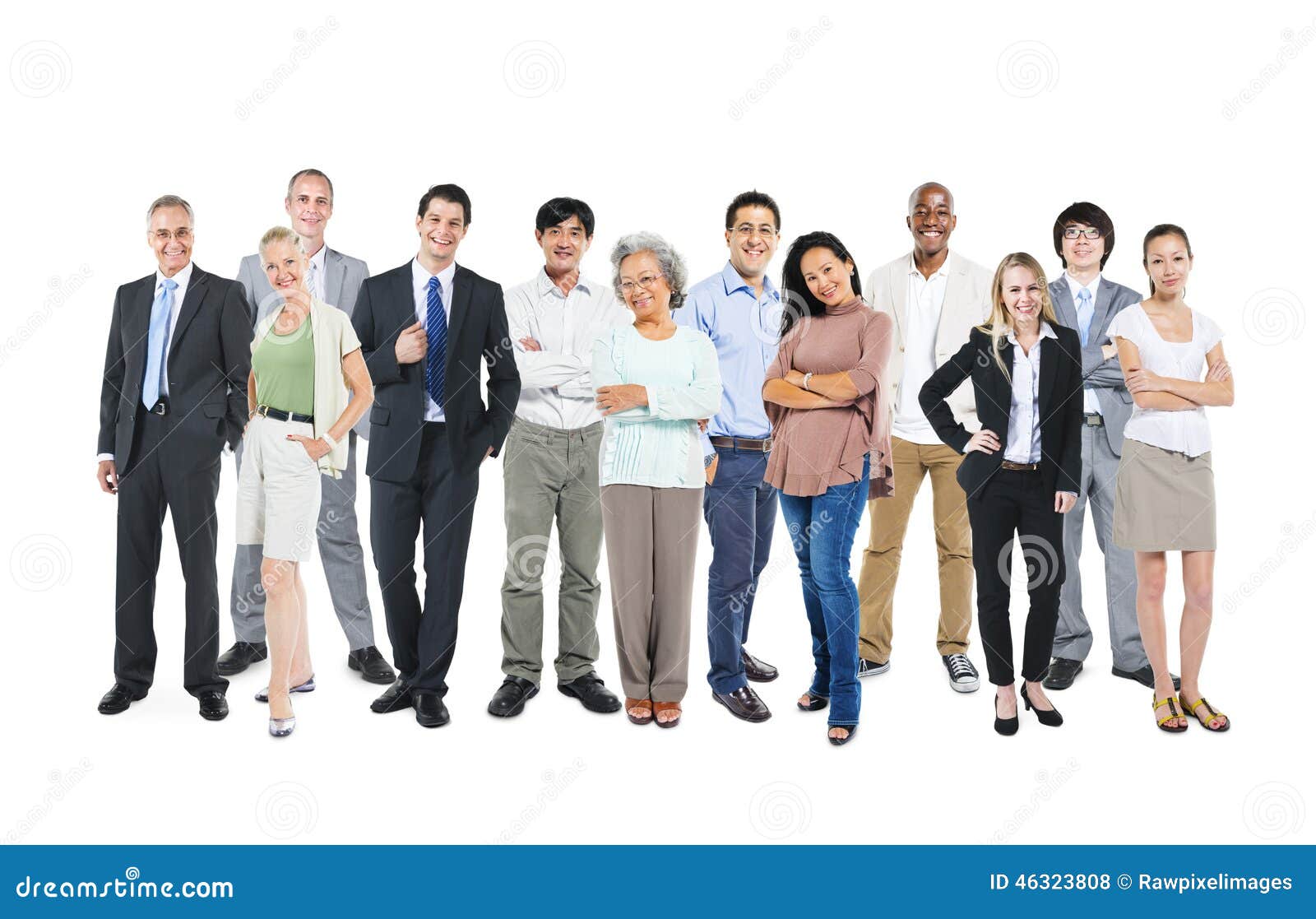 Business People Standing and Happy Stock Photo - Image of adult ...