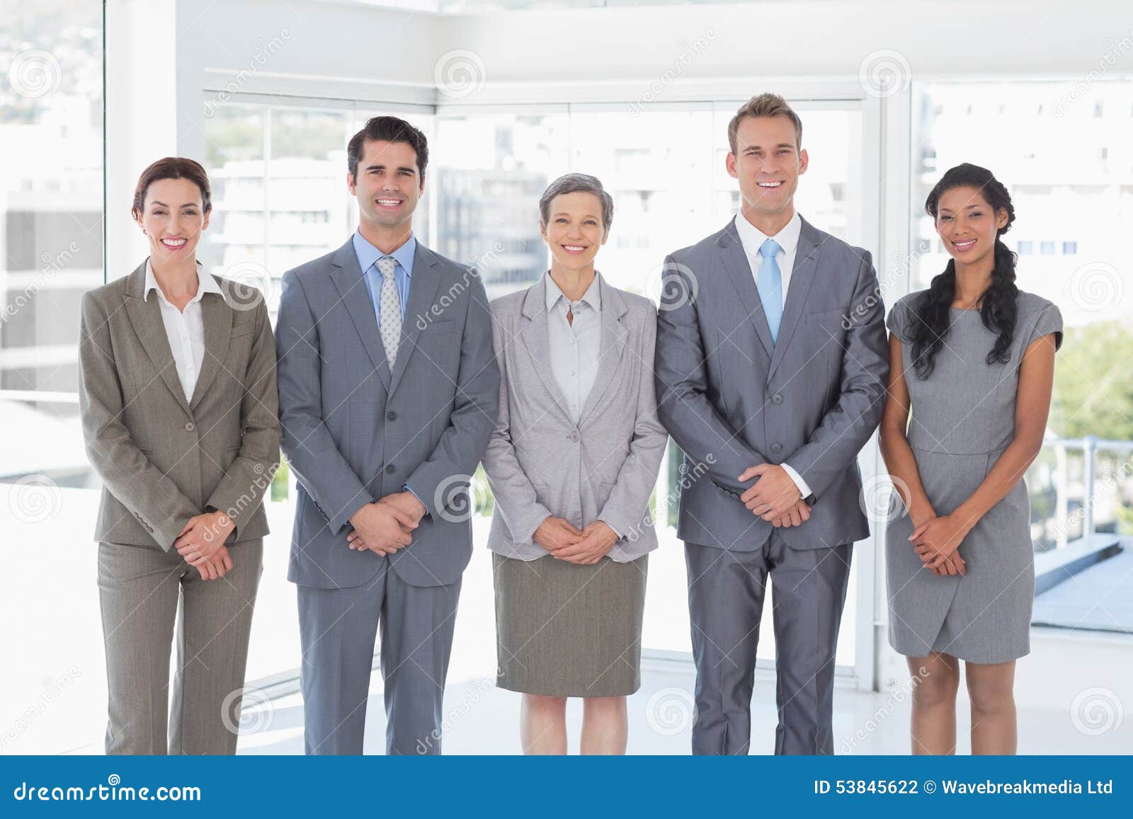 Business People Standing in a Row Stock Photo - Image of coworkers ...