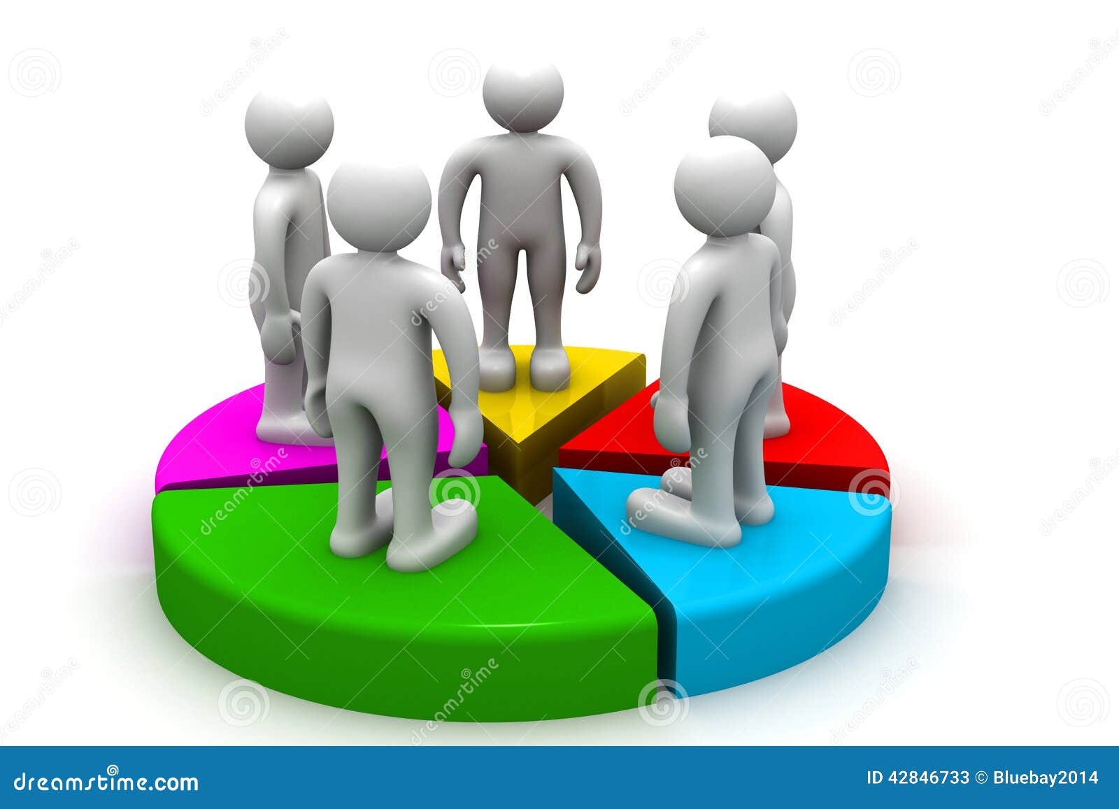 Business People Standing On Standing On The Chart Stock Image ...