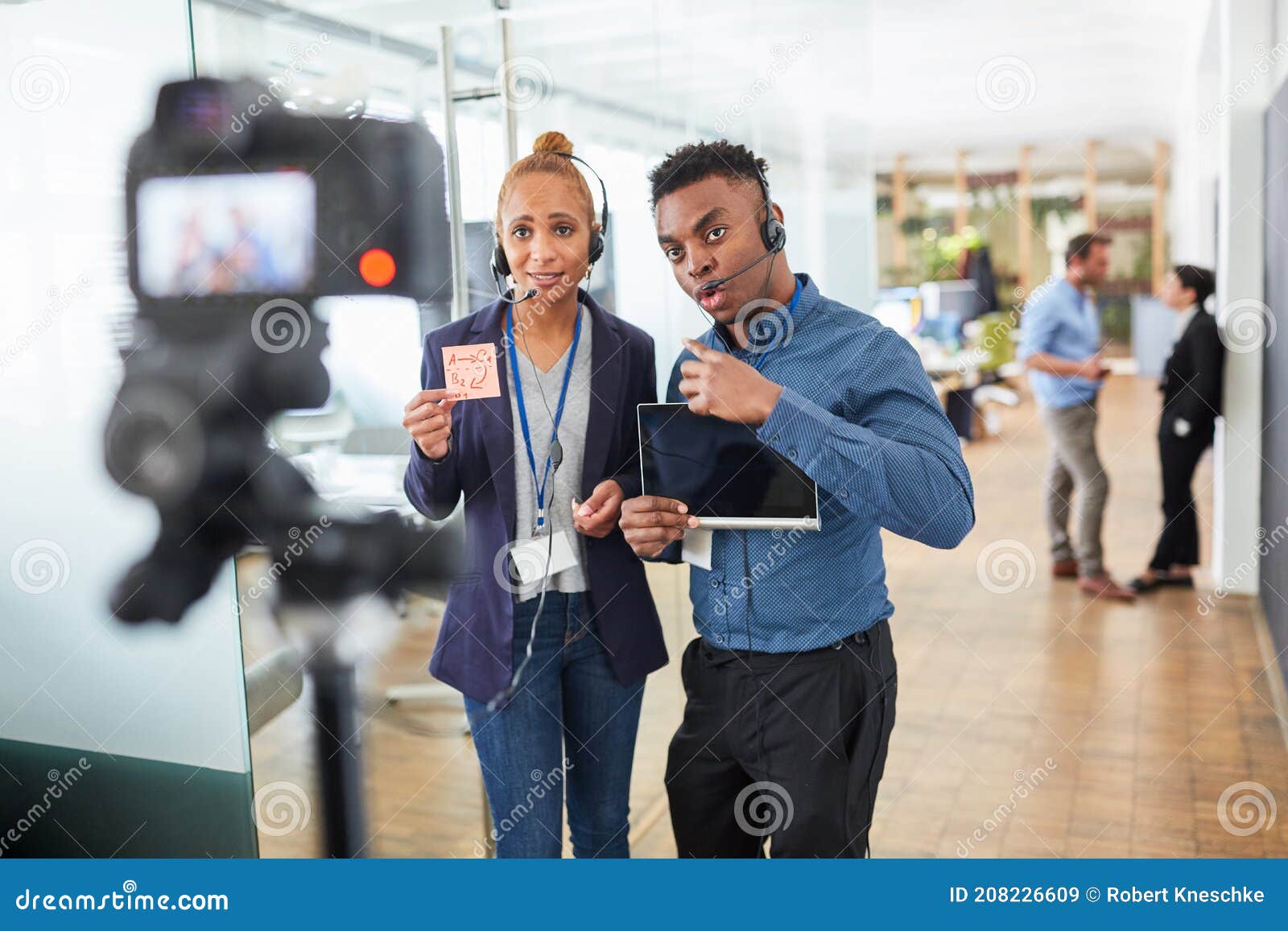 Business People Streaming Video Stock Image - Image of digital ...