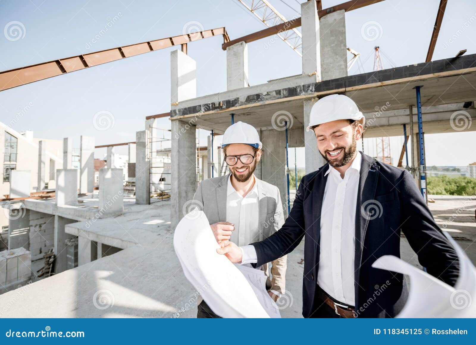 Business People on the Structure Stock Image - Image of blueprint ...