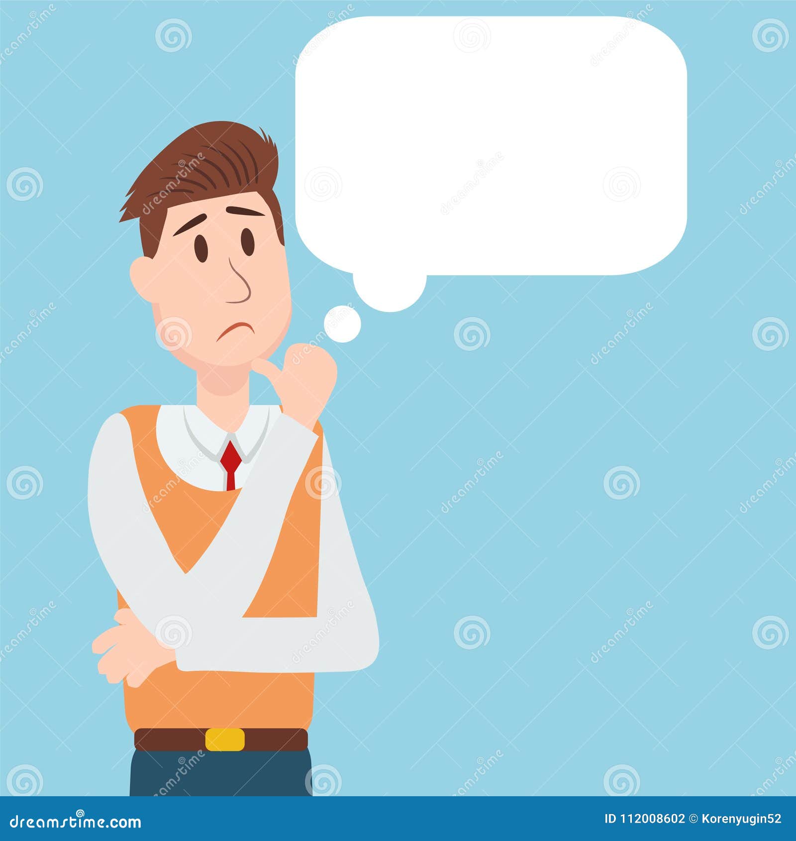 Business People Student Thinking Character Vector Design Stock Vector ...