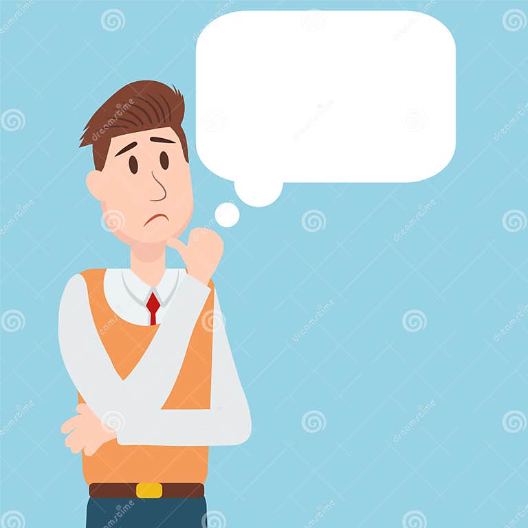 Business People Student Thinking Character Vector Design Stock Vector ...