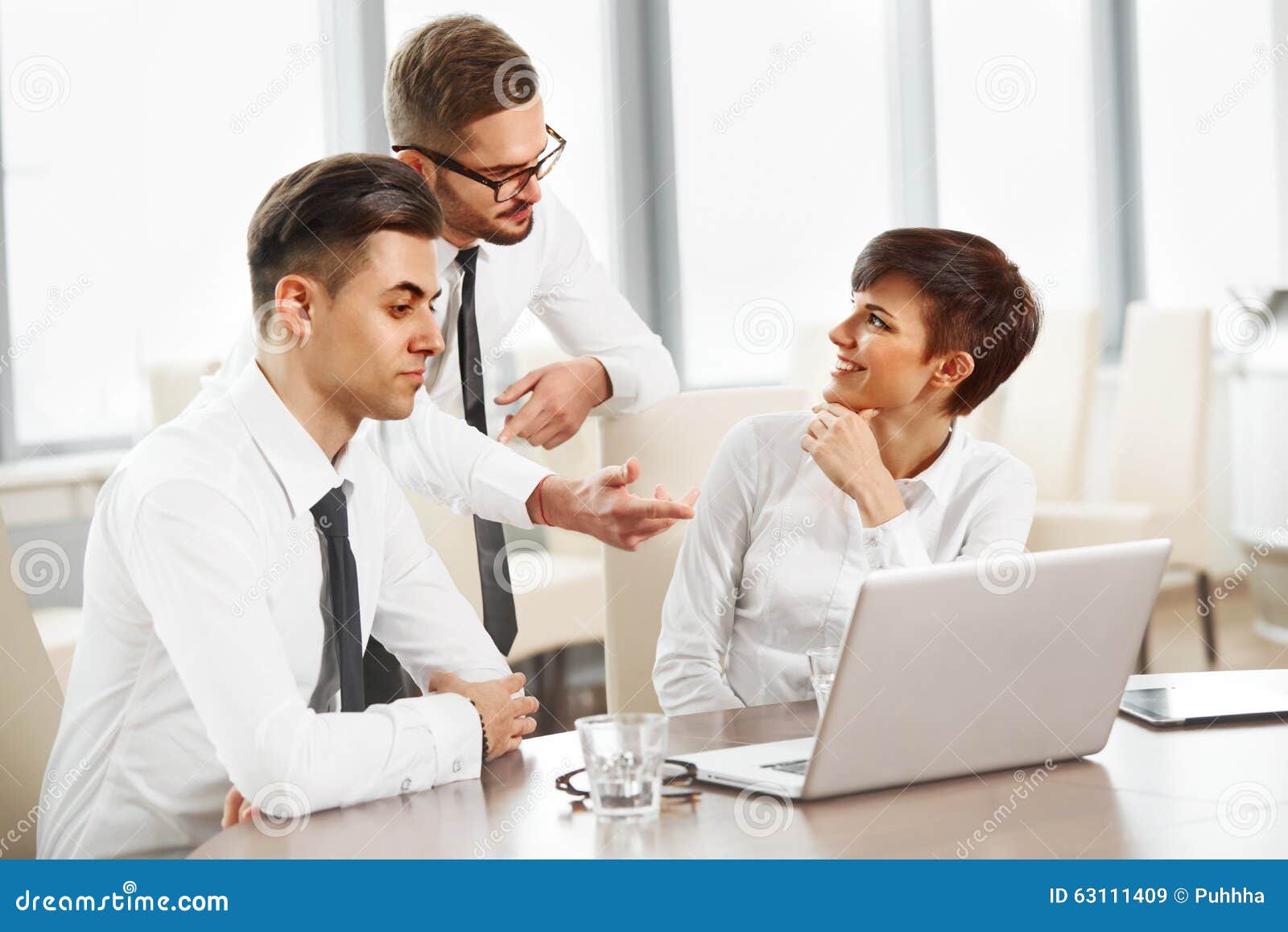 Business People. Successful Business Partners Discuss Project Stock ...