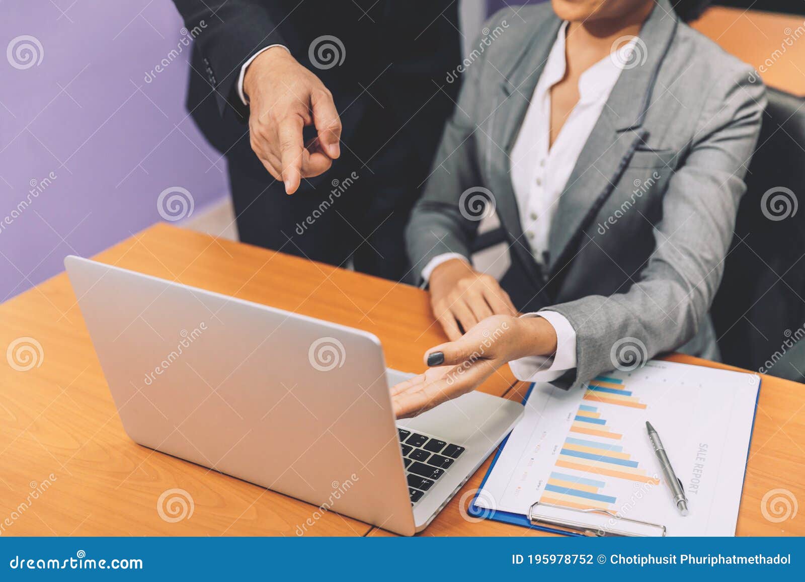 Business People are Summarizing the Performance of the Enterprise Stock ...