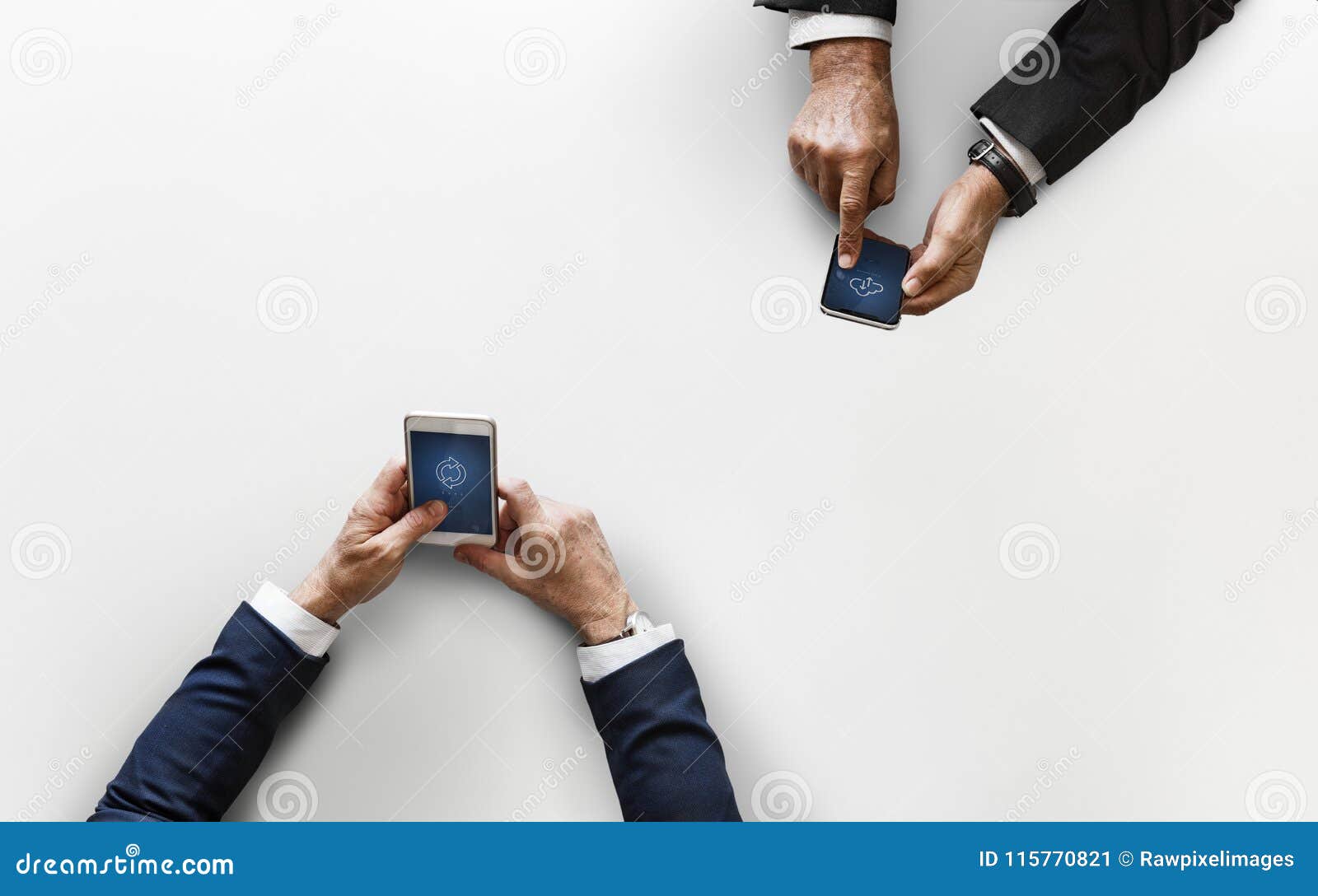 Business People Syncing Data with Mobile Phone Stock Image - Image of ... Business People Syncing Data with Mobile Phone Stock Image - Image of ...