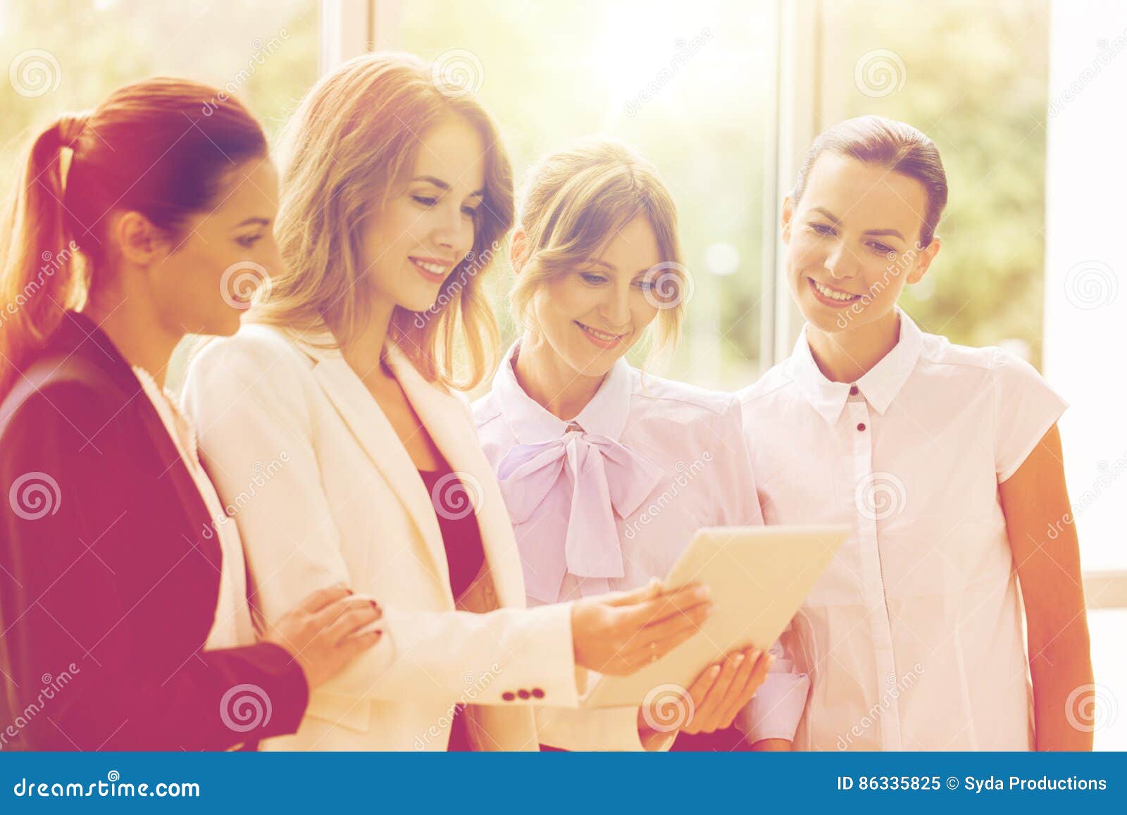 Business People with Tablet Pc Computer at Office Stock Image - Image ...