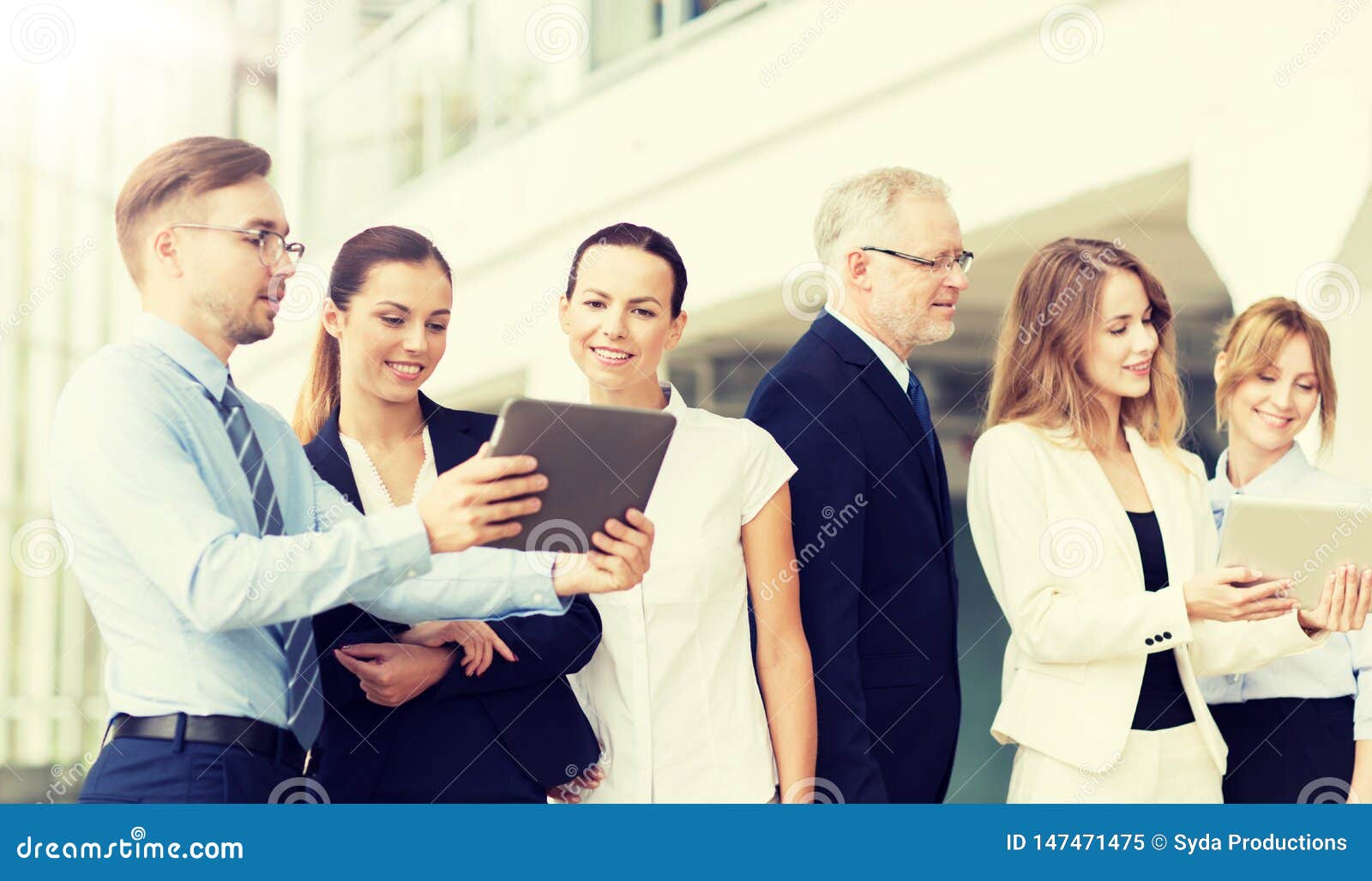 Business People with Tablet Pc Computers at Office Stock Image - Image ...
