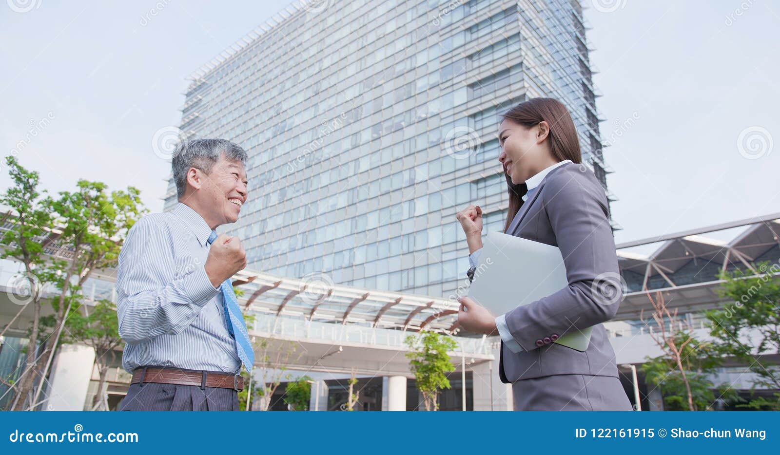 Business People Talk Happily Stock Image - Image of corporate, male ...