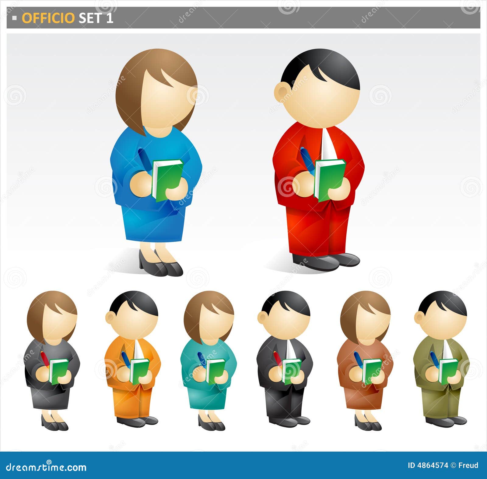 Business People Taking Notes Stock Illustration - Illustration of plan ...