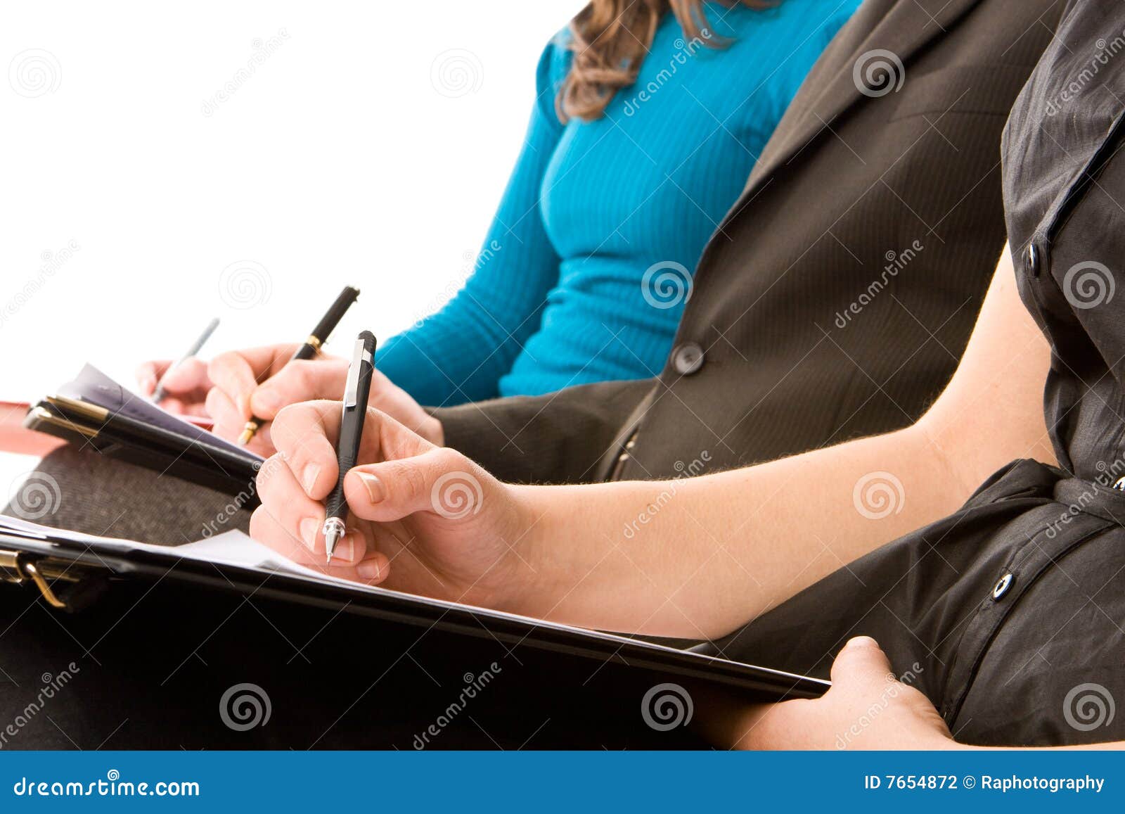 Business People Taking Notes Stock Photo - Image of school, class: 7654872