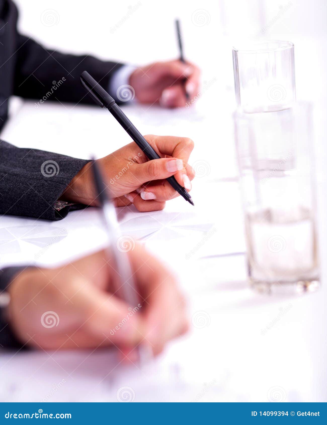 Business People Taking Notes in Conference Stock Photo - Image of ...
