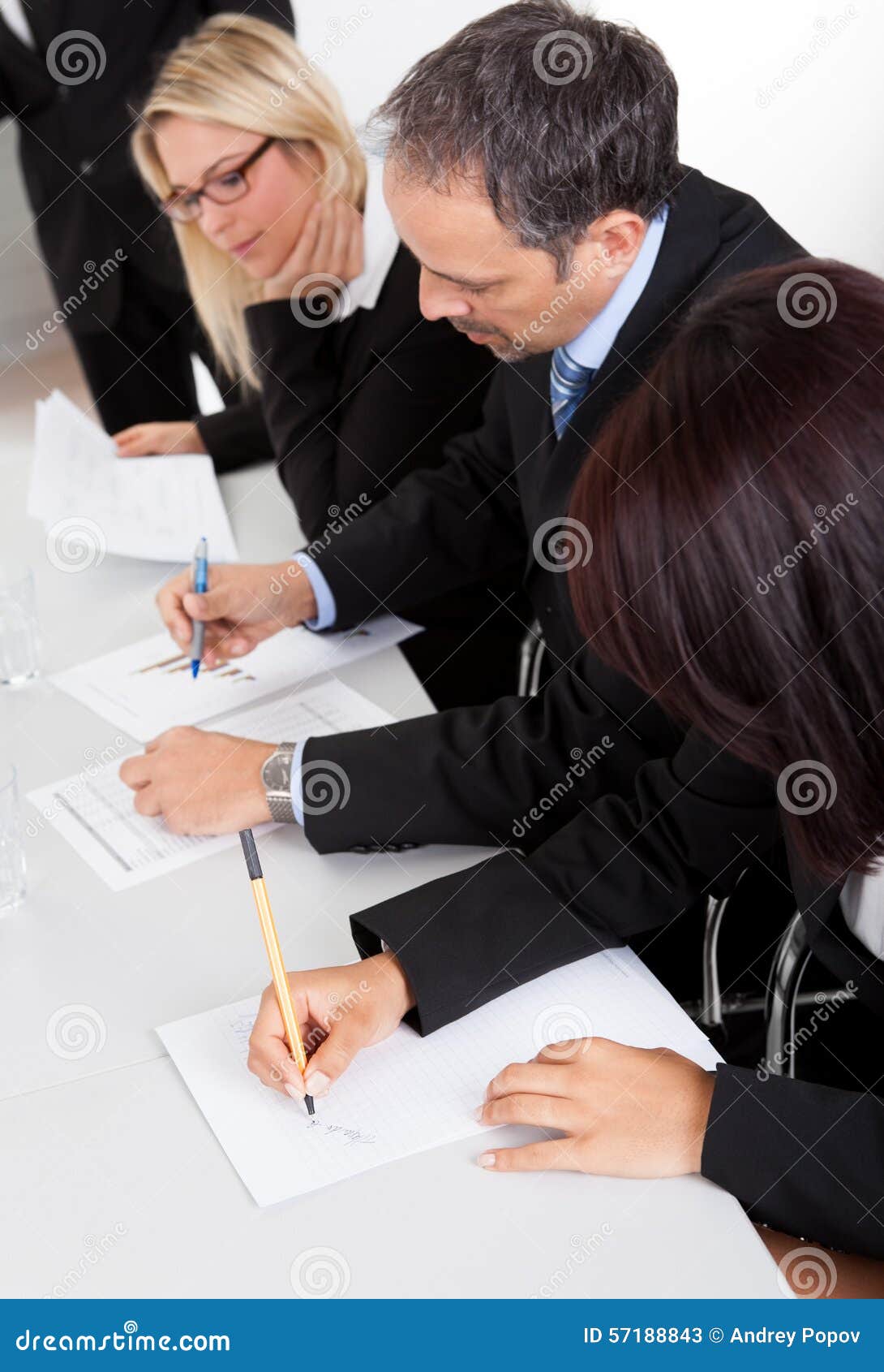 Business People Taking Notes Stock Image - Image of presentation ...