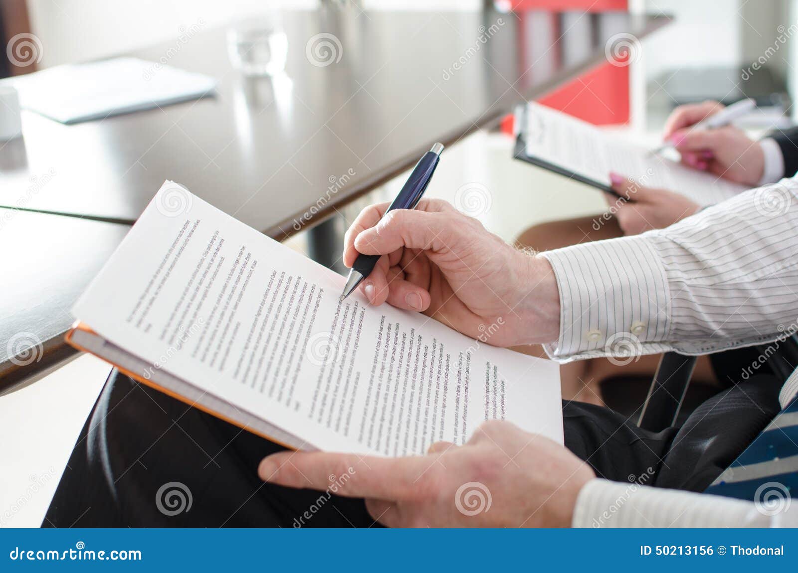 Business People Taking Notes Stock Photo - Image of notes, writing ...