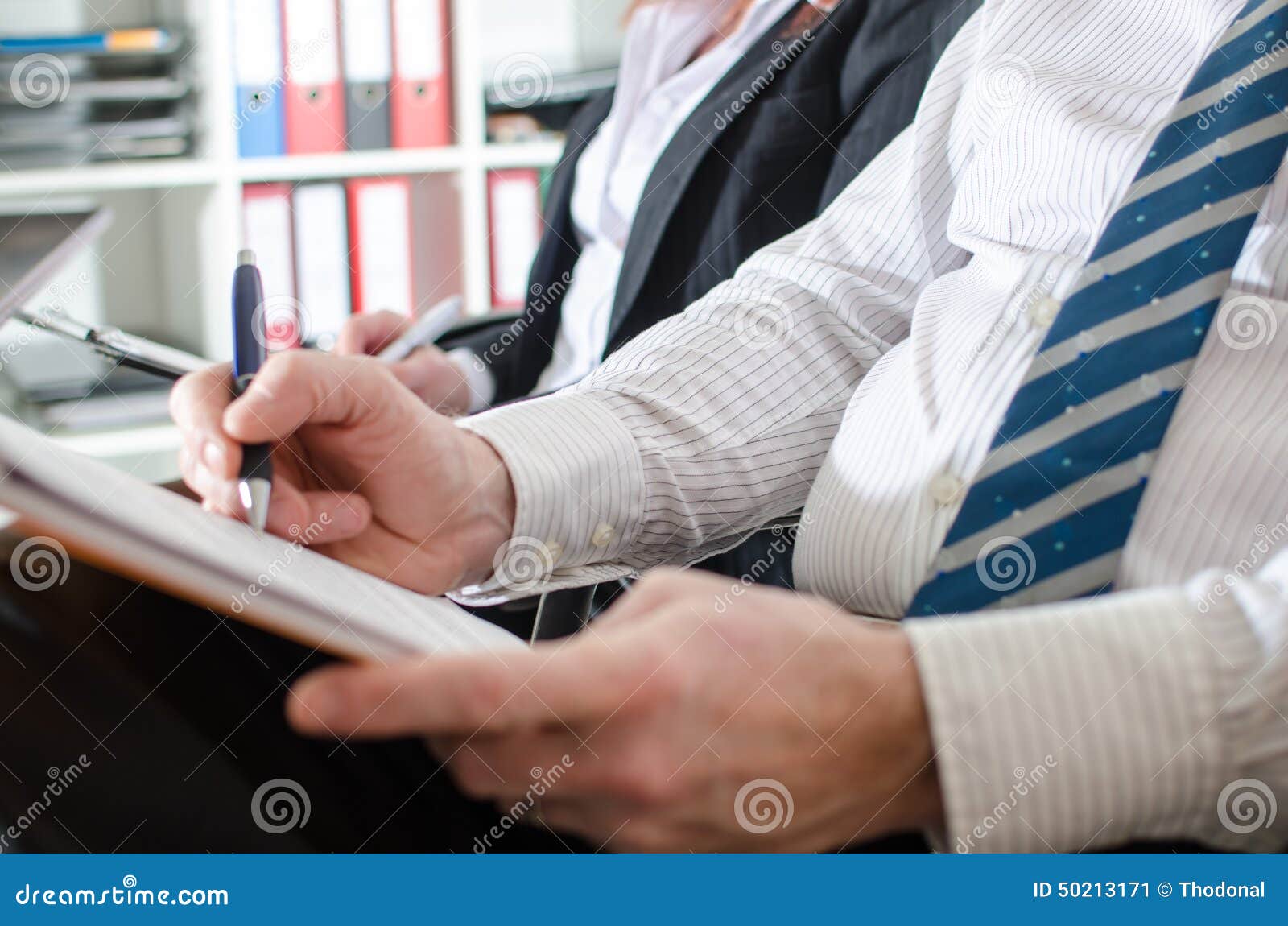 Business People Taking Notes Stock Image - Image of occupation ...