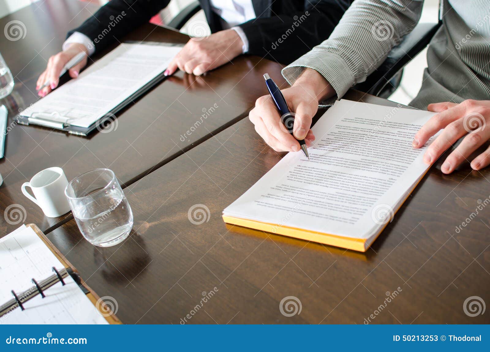 Business People Taking Notes Stock Image - Image of seminar, male: 50213253