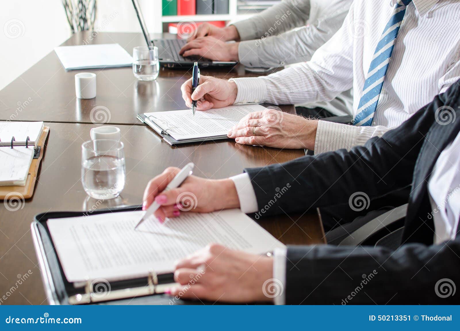 Business People Taking Notes Stock Image - Image of conference, office ...