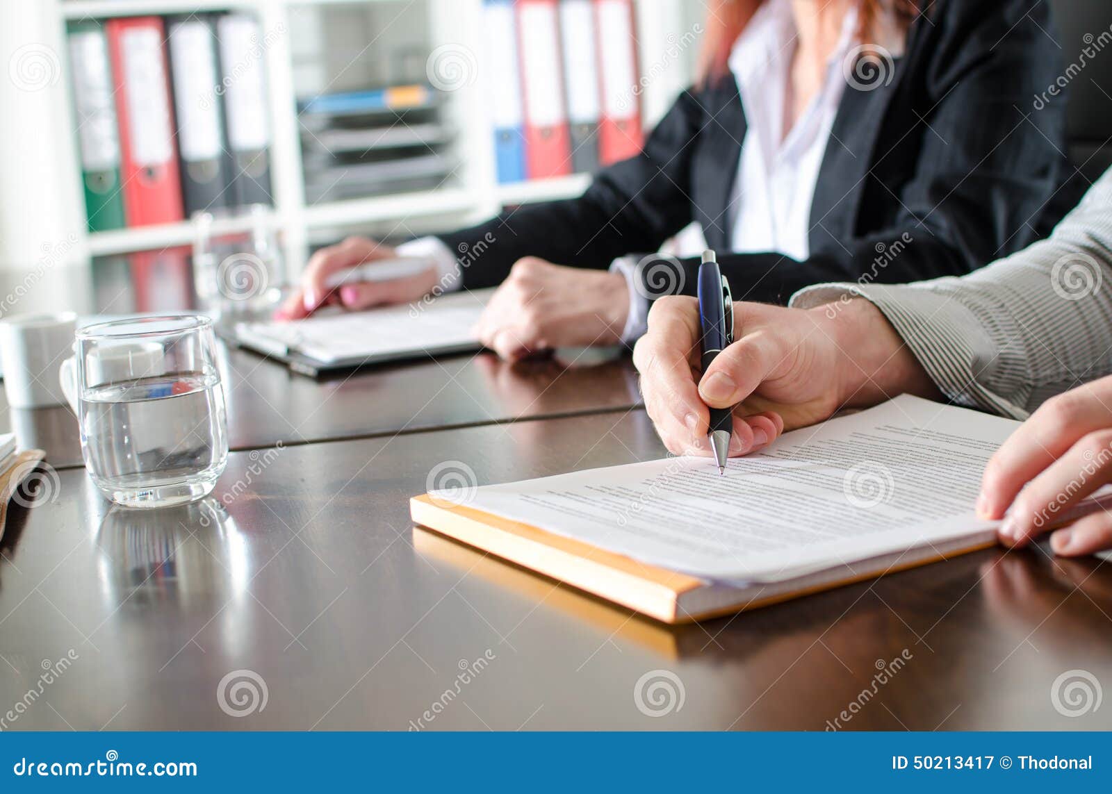 Business People Taking Notes Stock Image - Image of seminar, writing ...