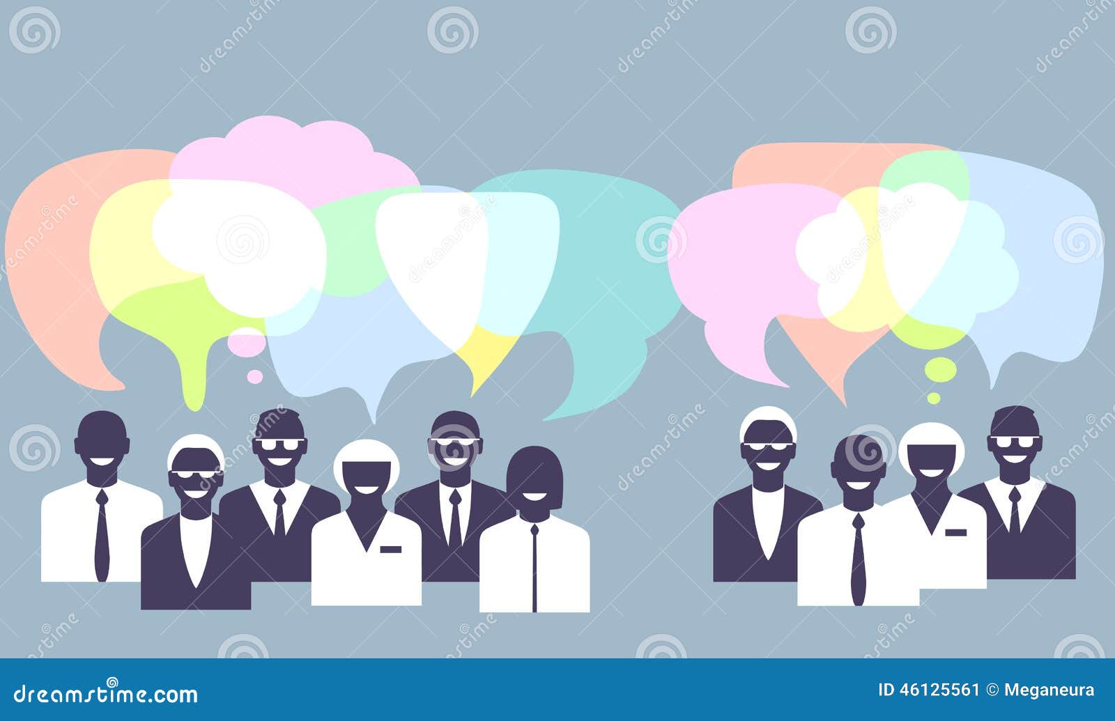 Business People Talking. Concept Illustration Stock Vector ...