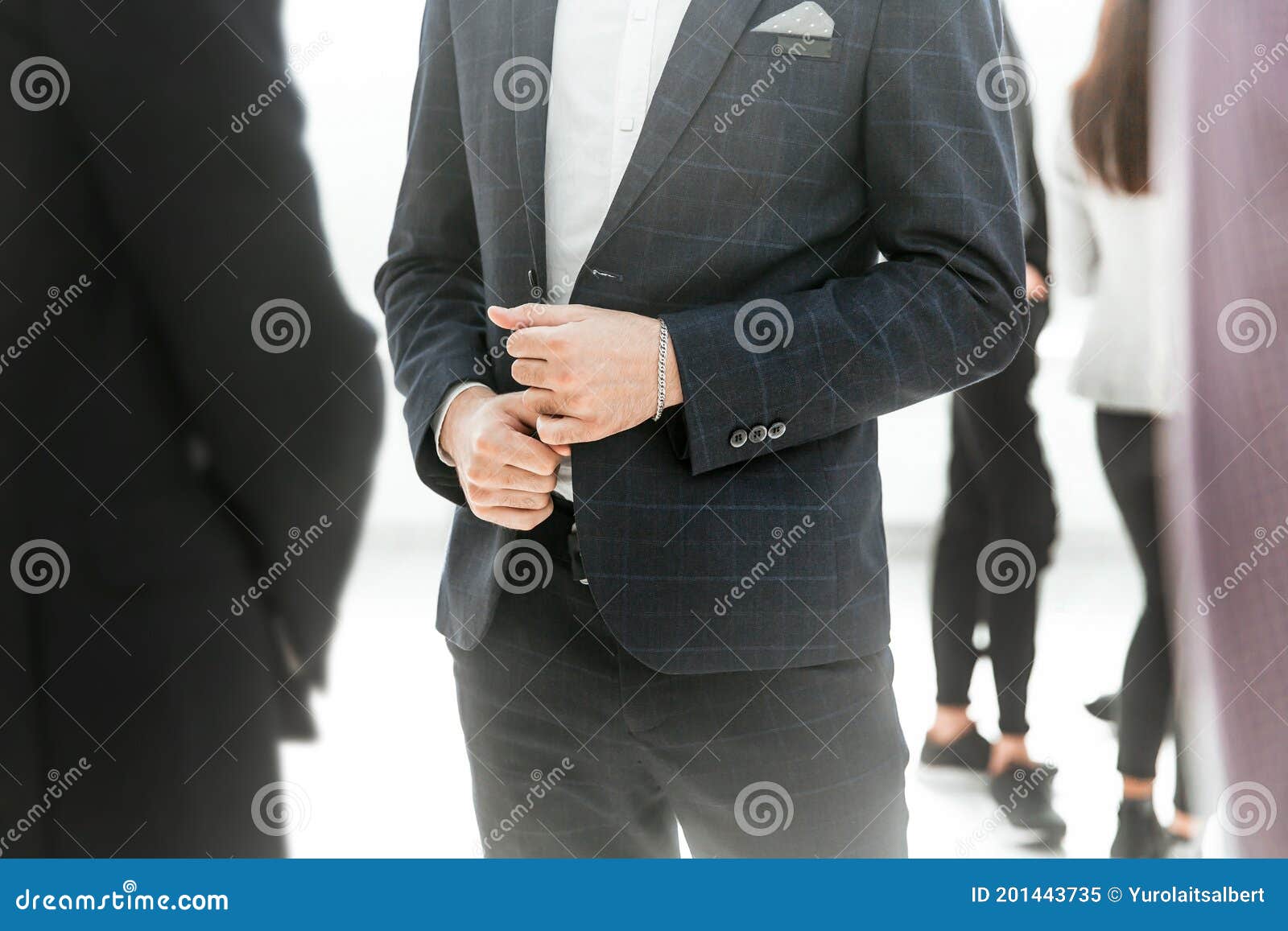 Business People Talking Standing in the Office Stock Image - Image of ...