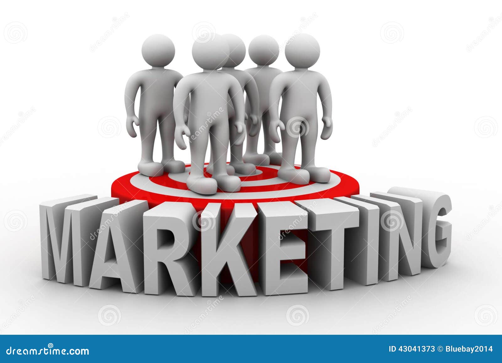 Business People on Target Market Stock Illustration - Illustration of ...