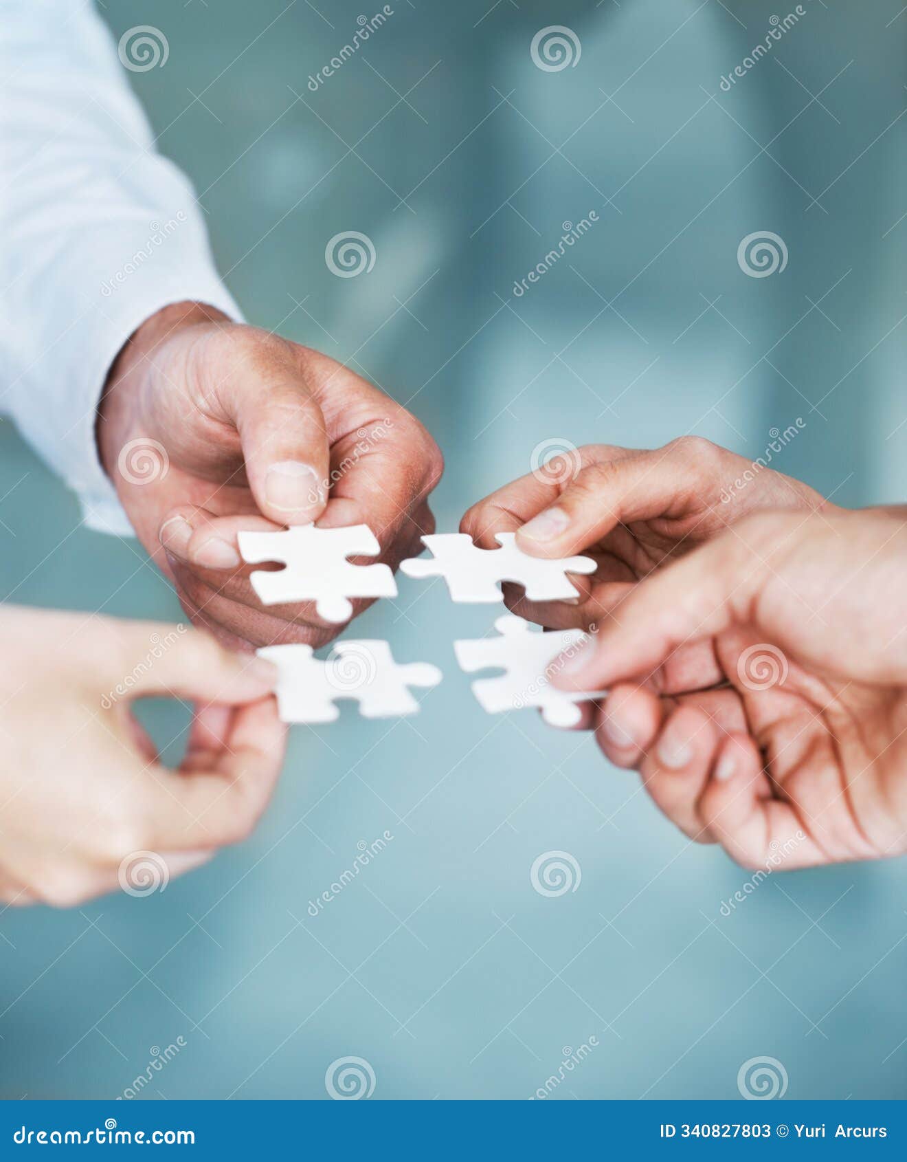 Business People, Team Building and Hands with Puzzle for Problem ...