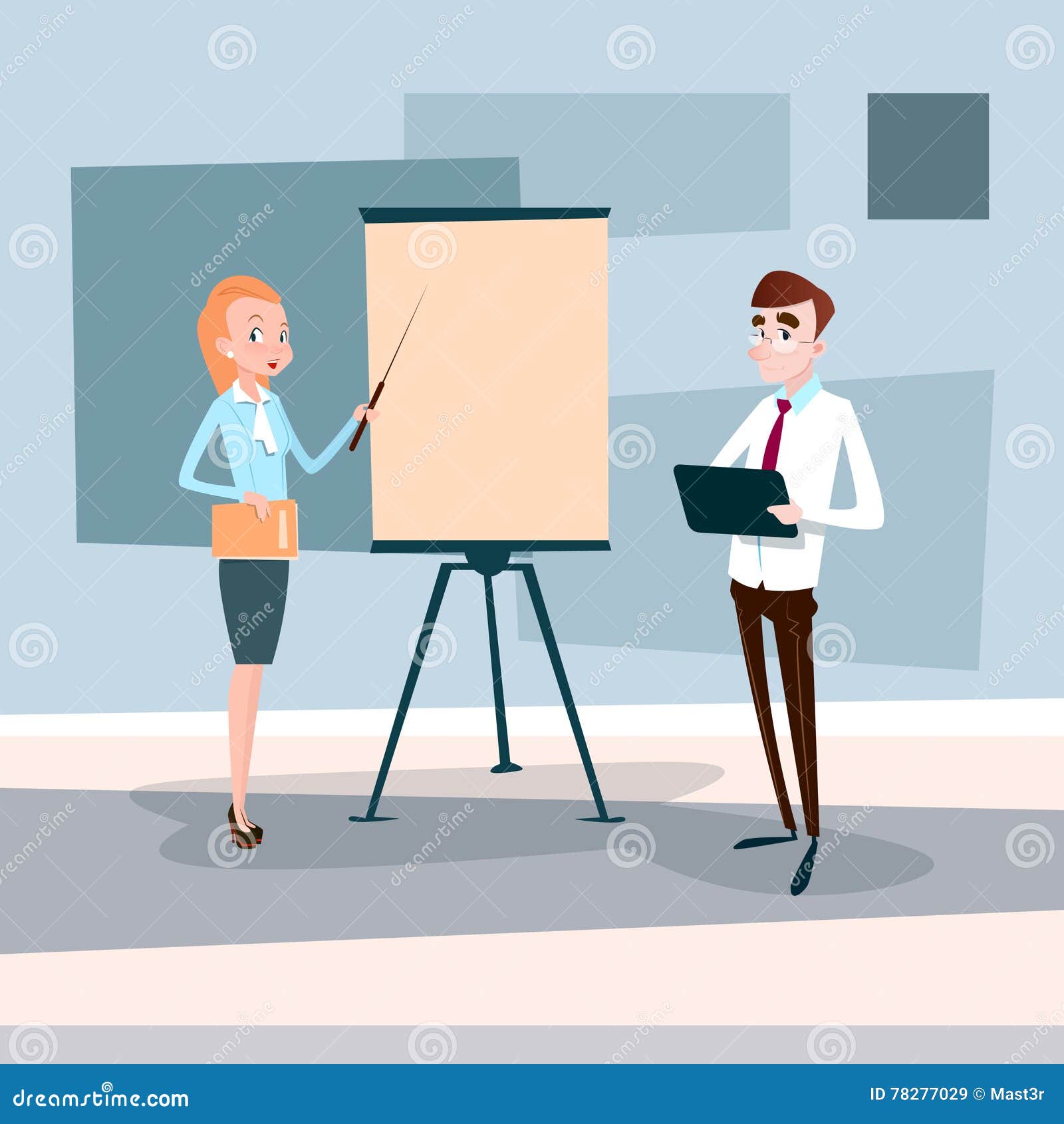 Business People Team with Flip Chart Seminar Training Conference ...