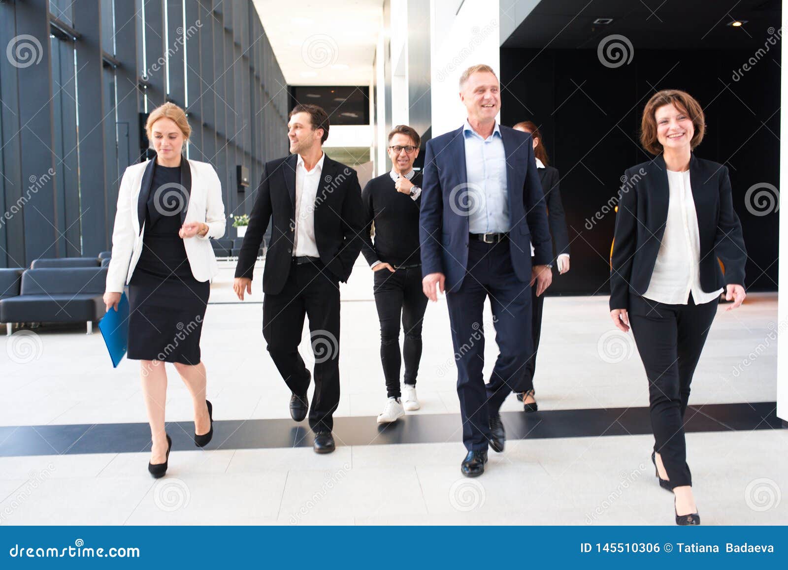 Business People Team Walking Stock Photo - Image of office ...