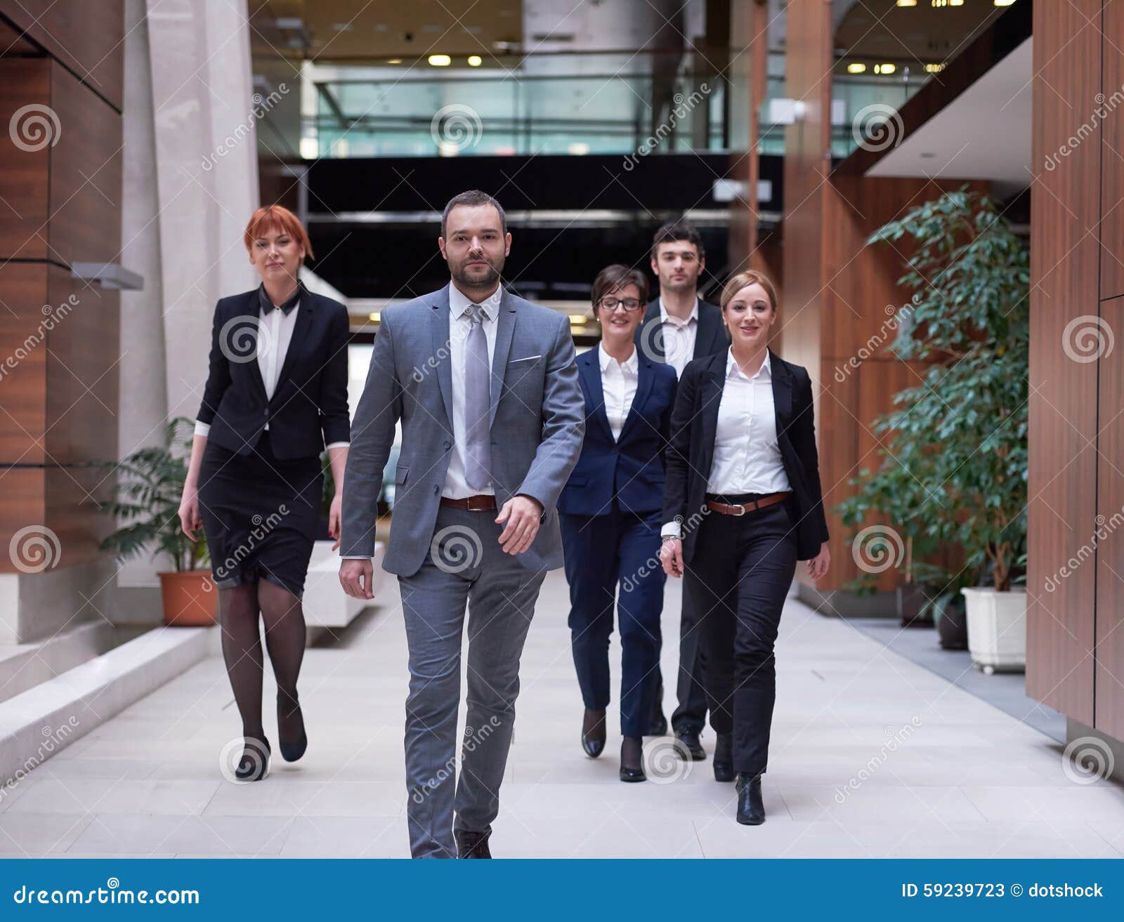 Business People Team Walking Stock Image - Image of city, building ...