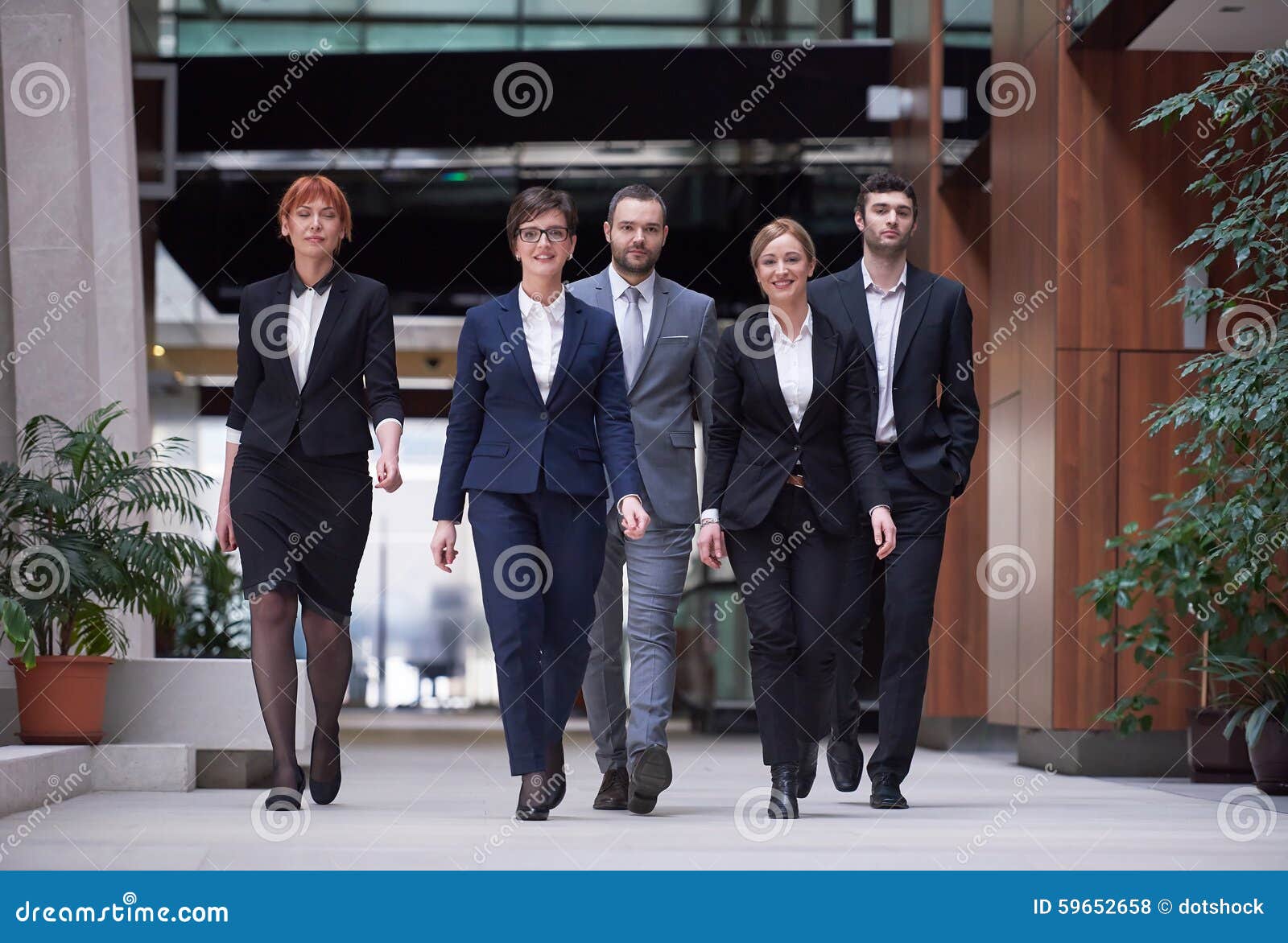 Business People Team Walking Stock Photo - Image of office, discussion ...