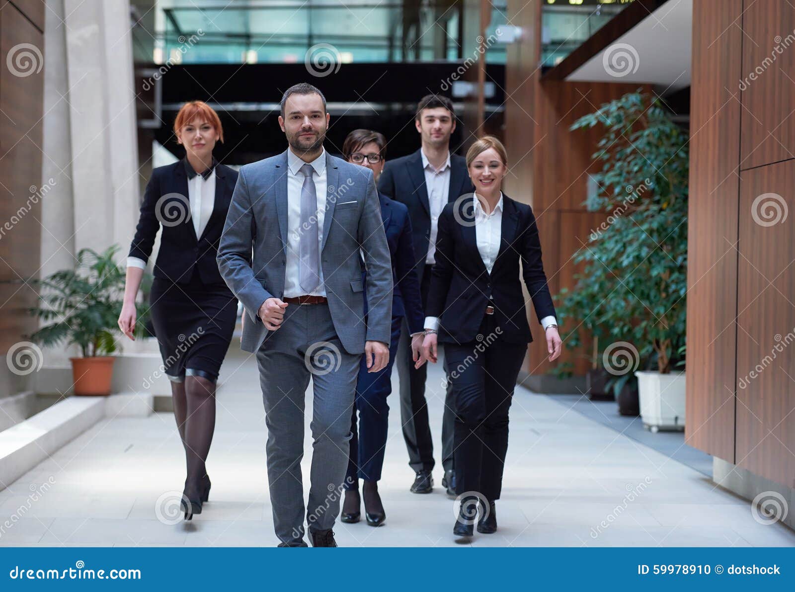 Business People Team Walking Stock Photo - Image of city, office: 59978910