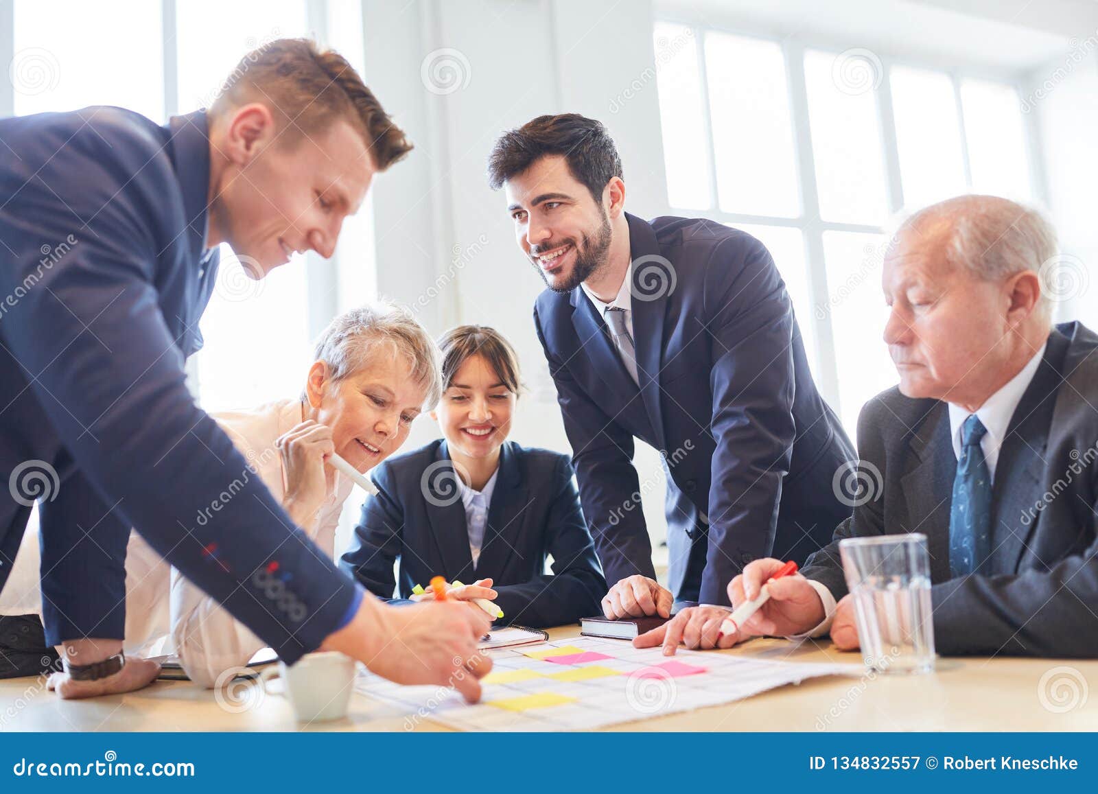 Business People in Teambuilding Workshop Stock Image - Image of ...