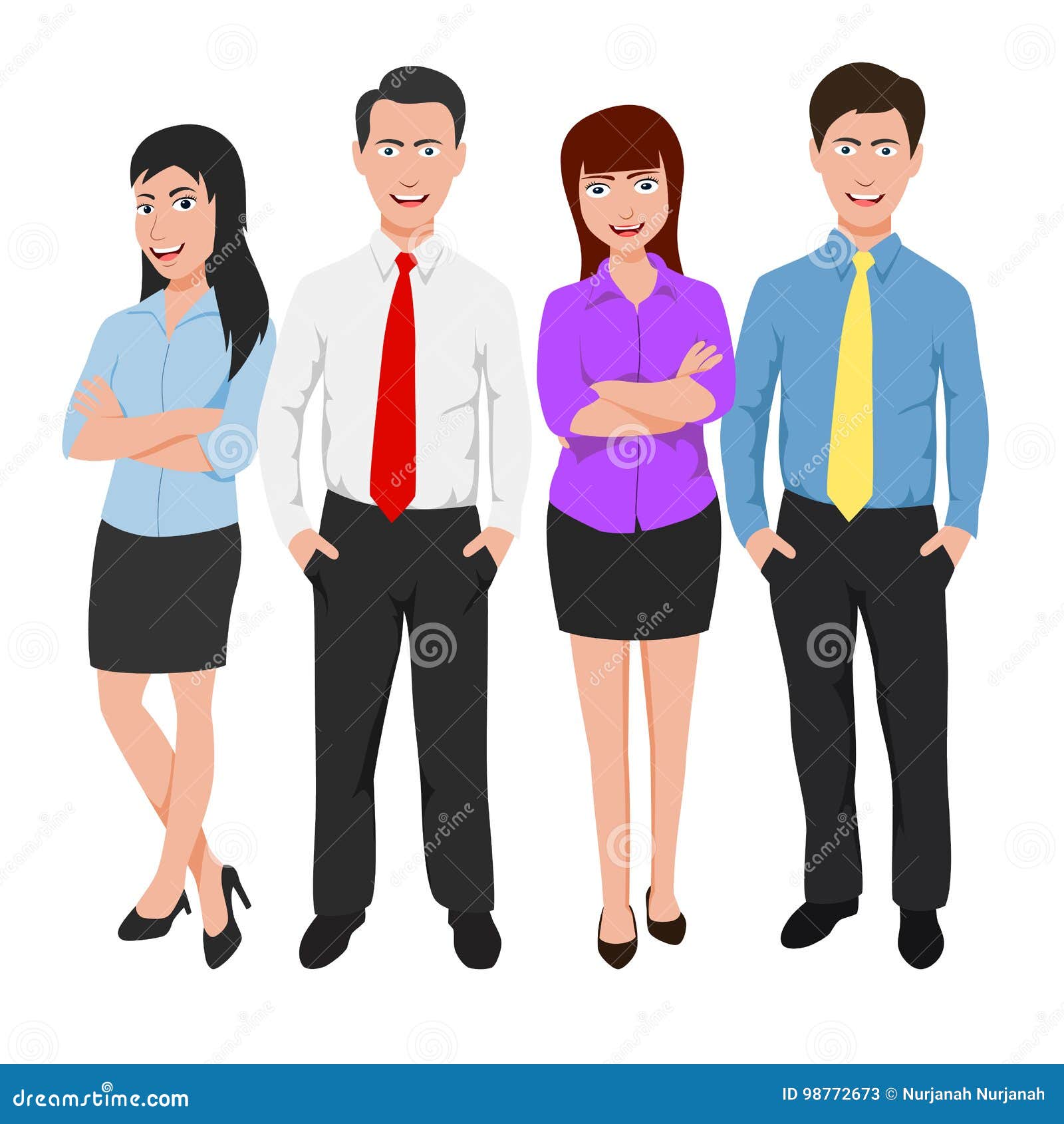 Business People teamwork stock vector. Illustration of diversity - 98772673