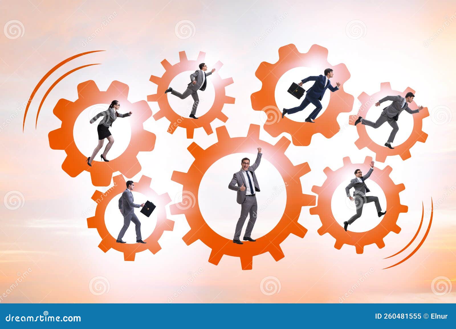 Business People in Teamwork Concept Stock Image - Image of achievement ...