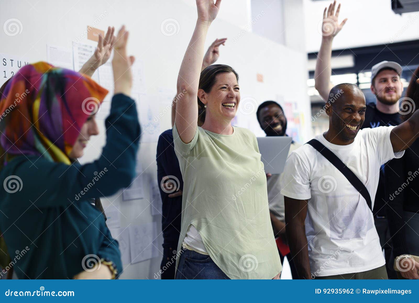 Business People Teamwork Cooperation Hands Up Agreement Stock Photo ...