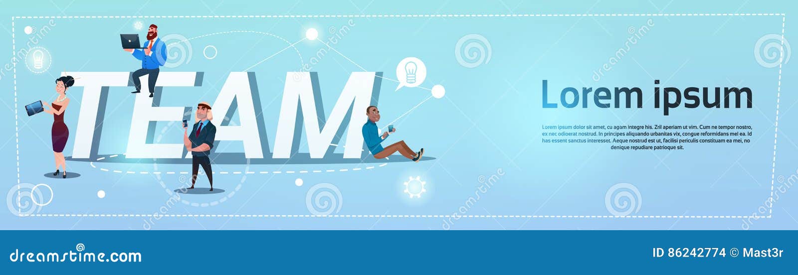 Business People Teamwork Mix Race Team Concept Stock Vector ...