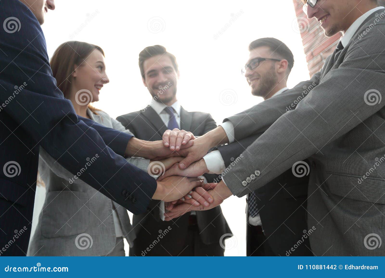 Group of Friends with Hands in Stack, Teamwork Stock Photo - Image of ...