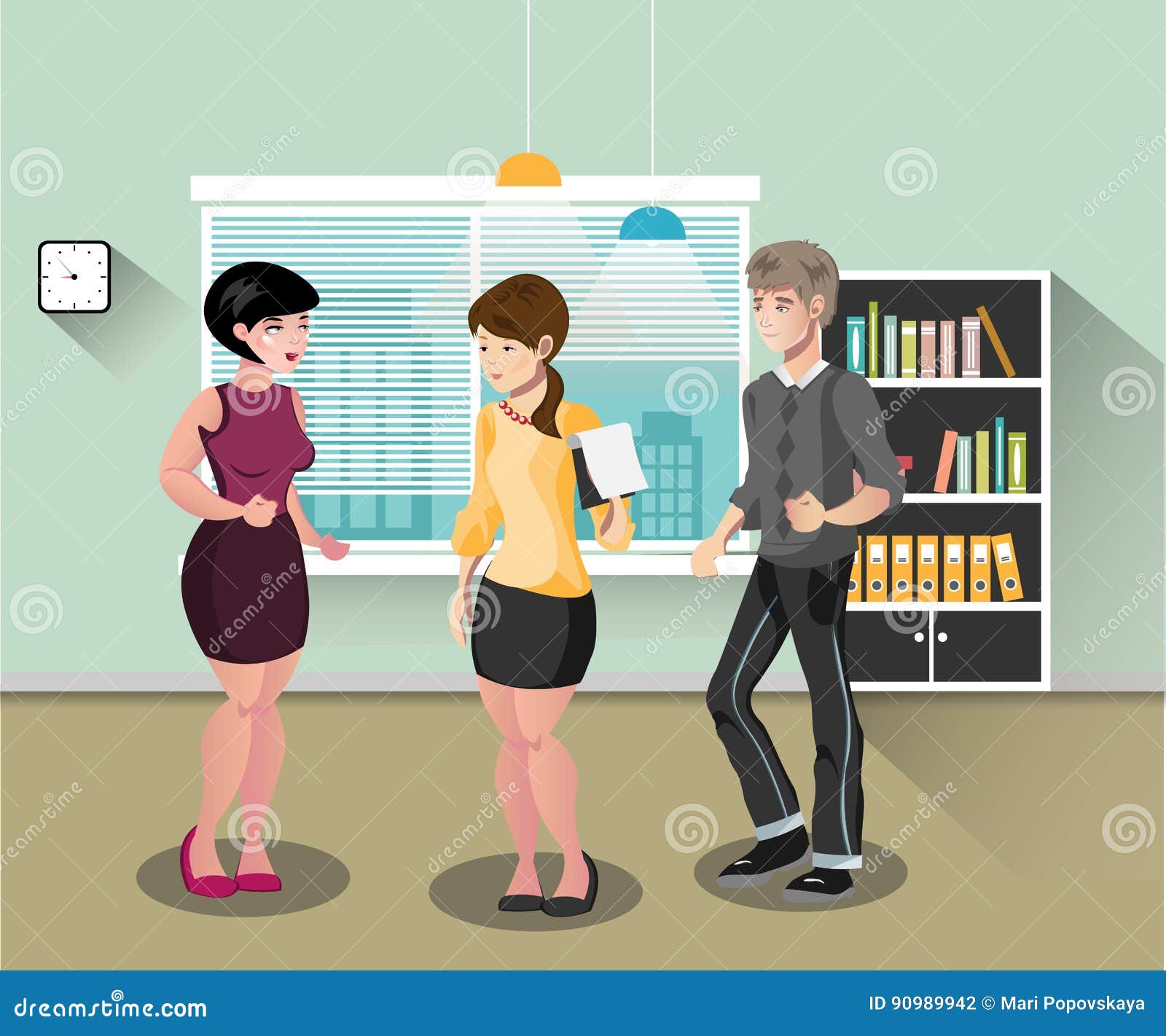 Business People teamwork stock vector. Illustration of company - 90989942