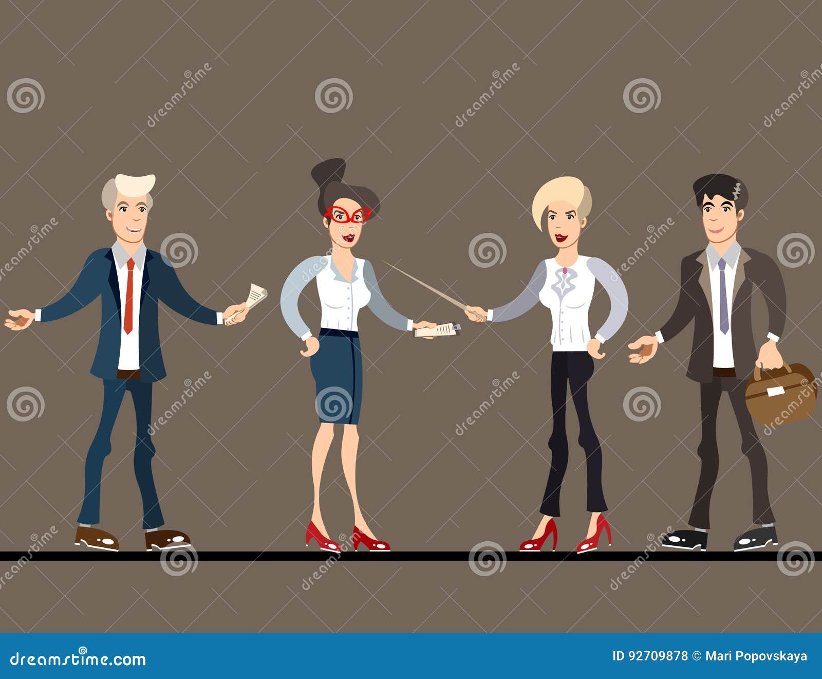 Business People teamwork stock vector. Illustration of icon - 92709878