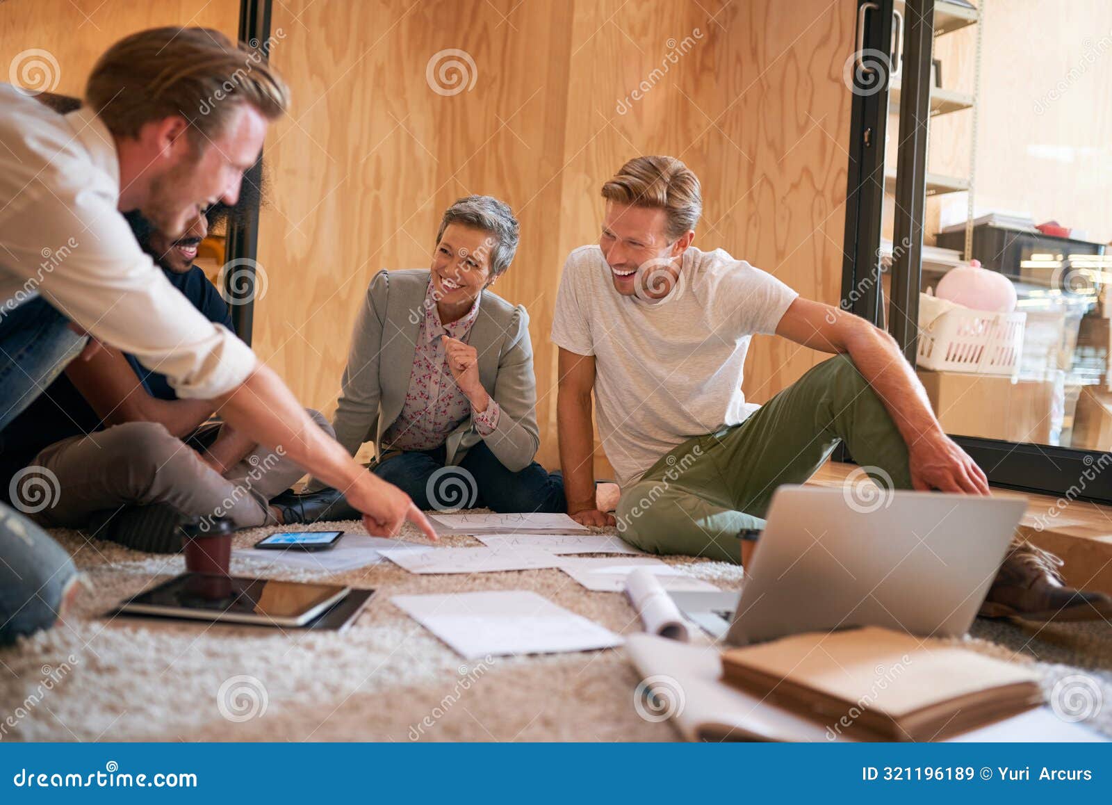 Business People, Tech and Discussion with Documents in Office for ...