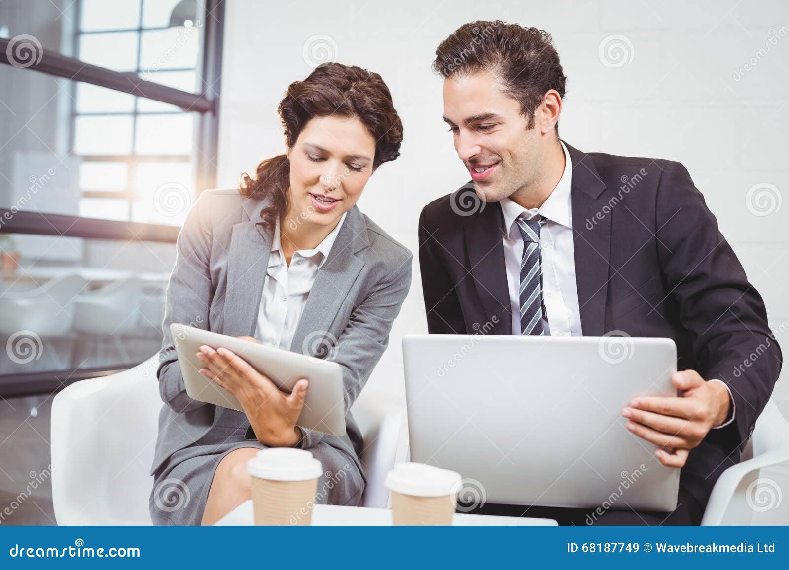 Business People with Technology Stock Image - Image of business ...