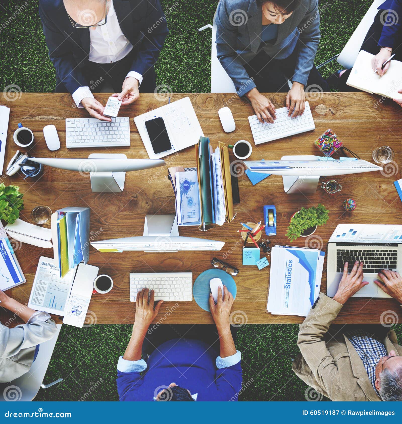 Business People Technology Working Office Concept Stock Image - Image ...