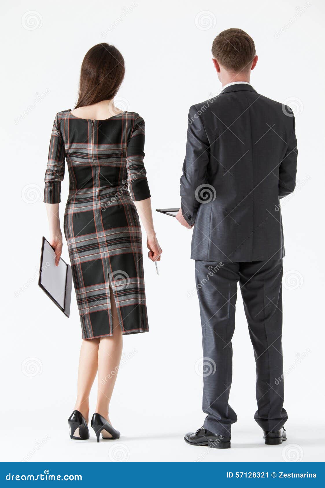 Business People Turning Back With Documents Stock Image - Image of area ...