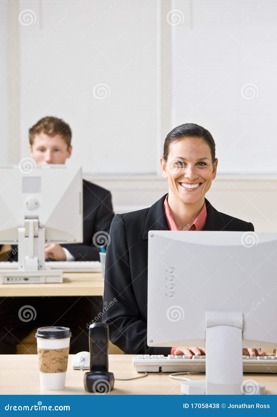 Business People Typing on Computers Stock Photo - Image of toiling ...