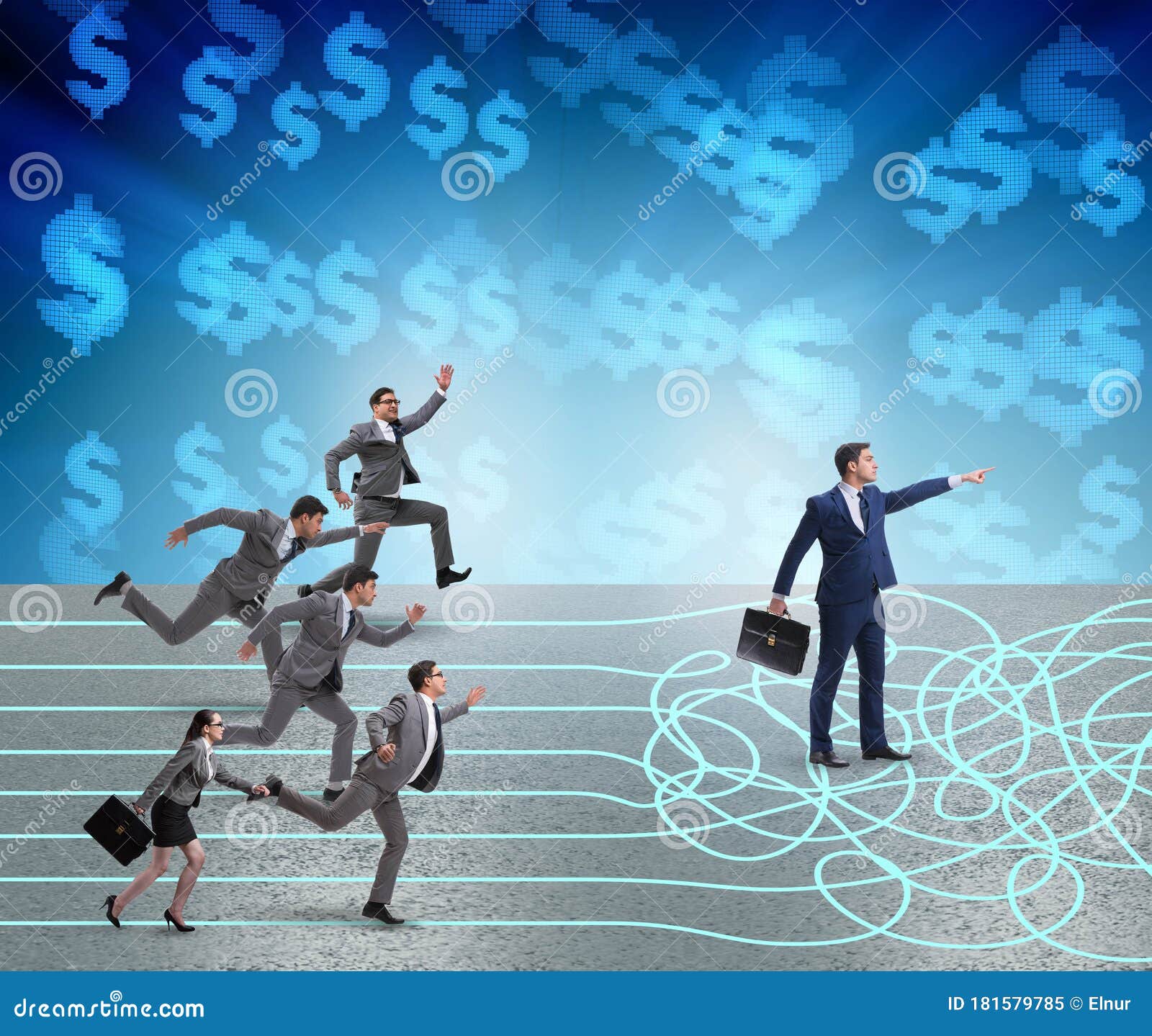 Business People in Uncertainty Concept Stock Image - Image of concept ...