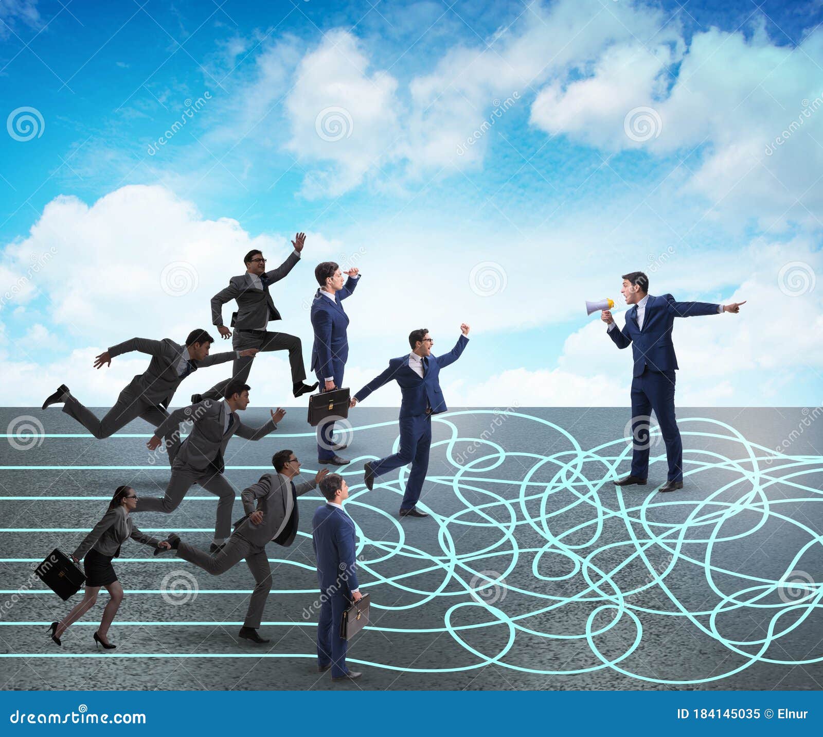 Business People in Uncertainty Concept Stock Image - Image of ...