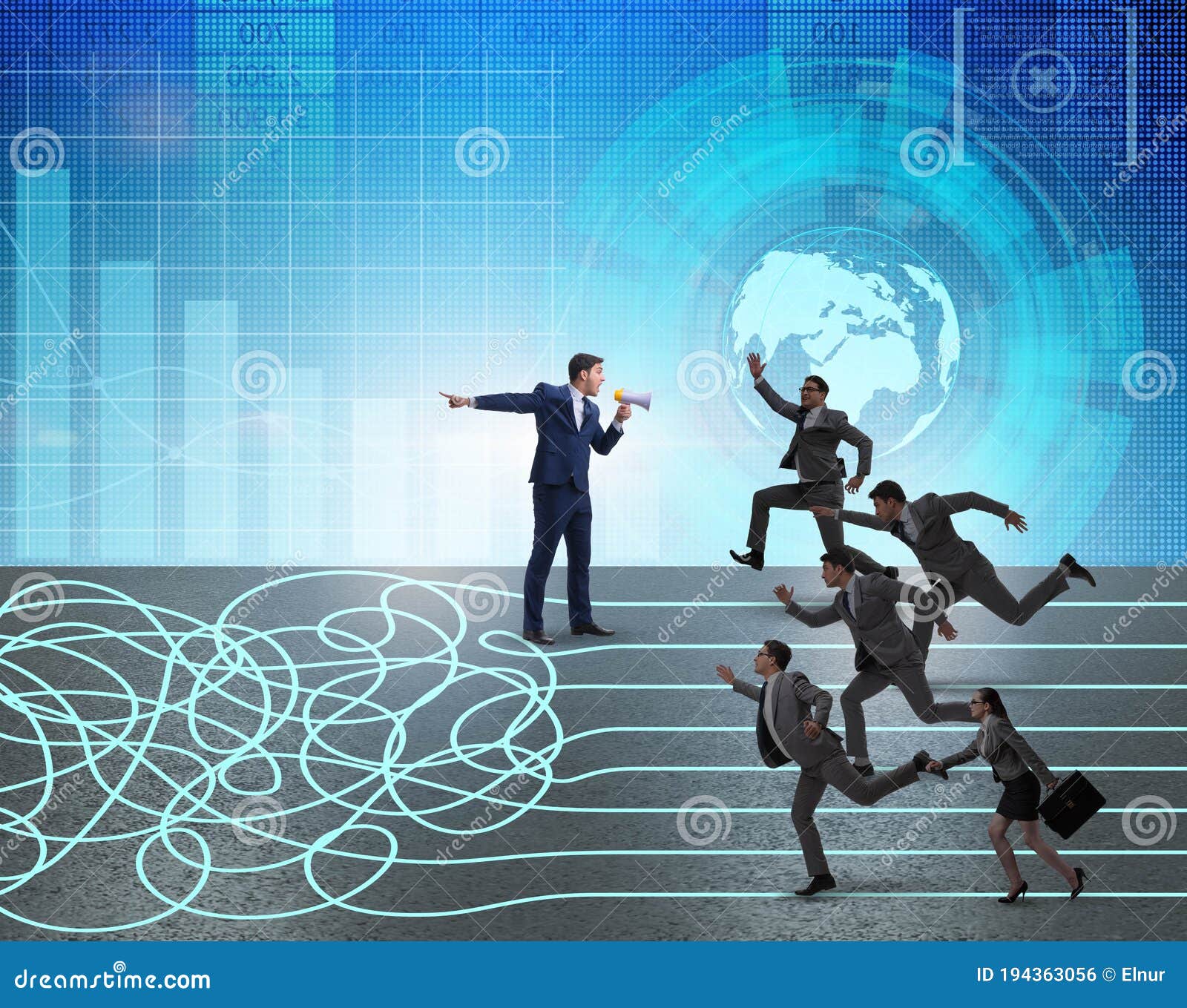 Business People in Uncertainty Concept Stock Photo - Image of correct ...