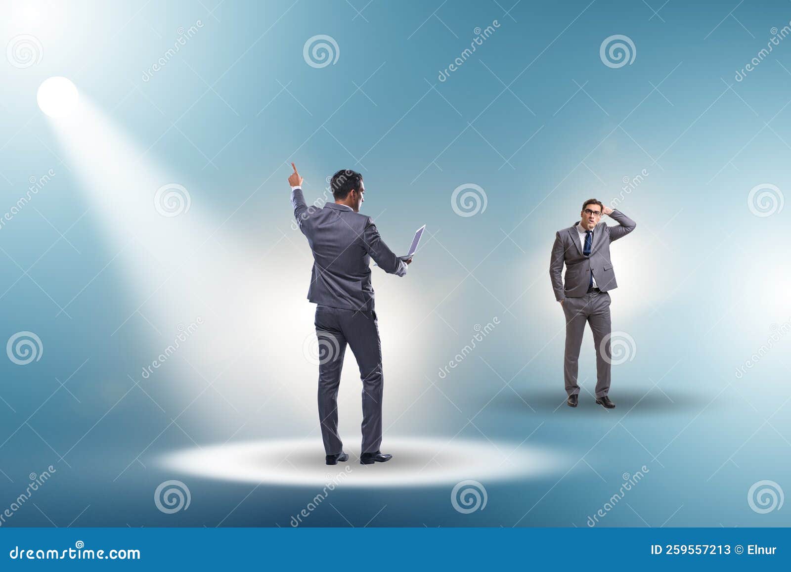 Business People Under the Spotlight Stock Image - Image of opportunity ...