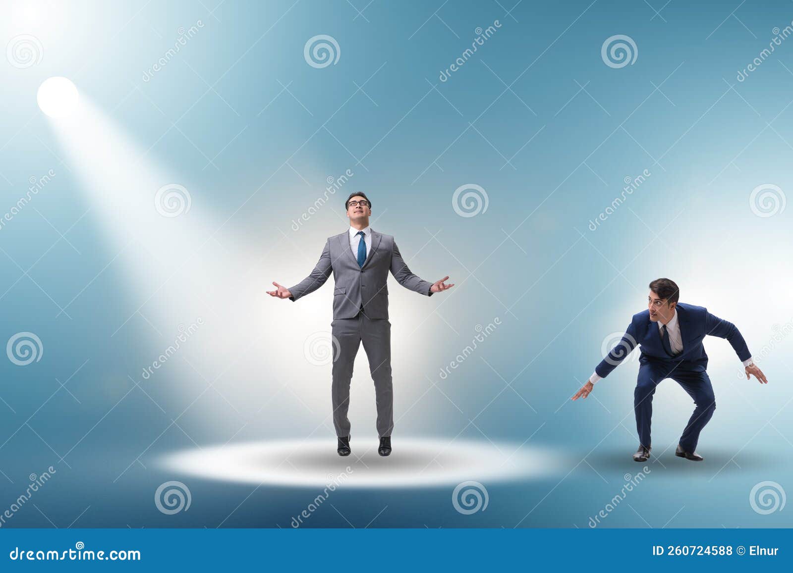 Business People Under the Spotlight Stock Photo - Image of challenge, leader: 260724588