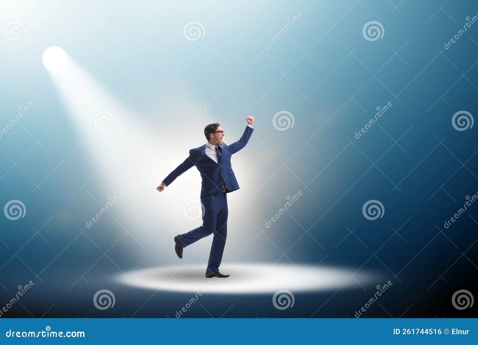 Business People Under the Spotlight Stock Photo - Image of people ...